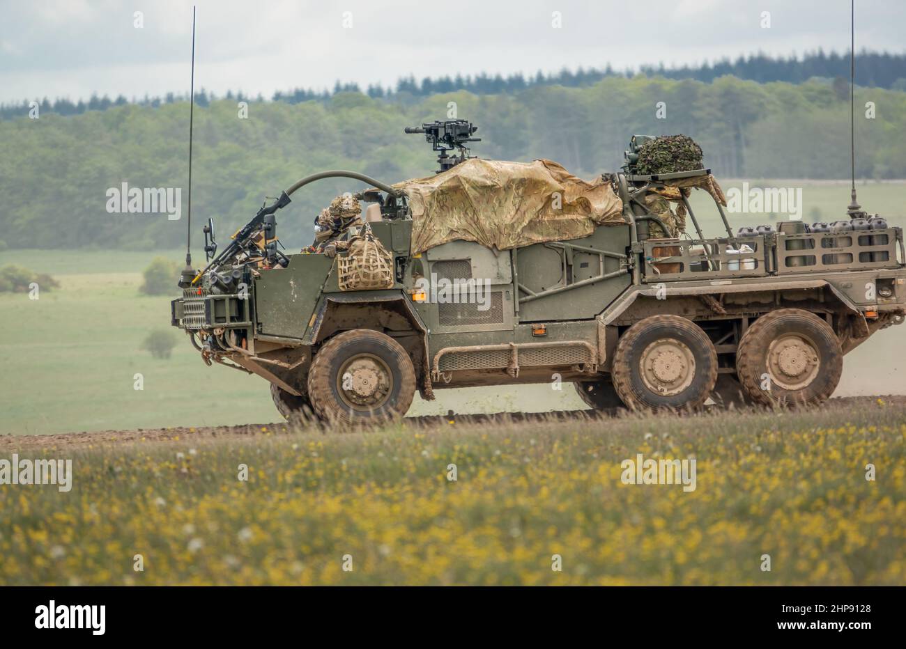British army Supacat Coyote 6x6 rapid assault, fire support and ...