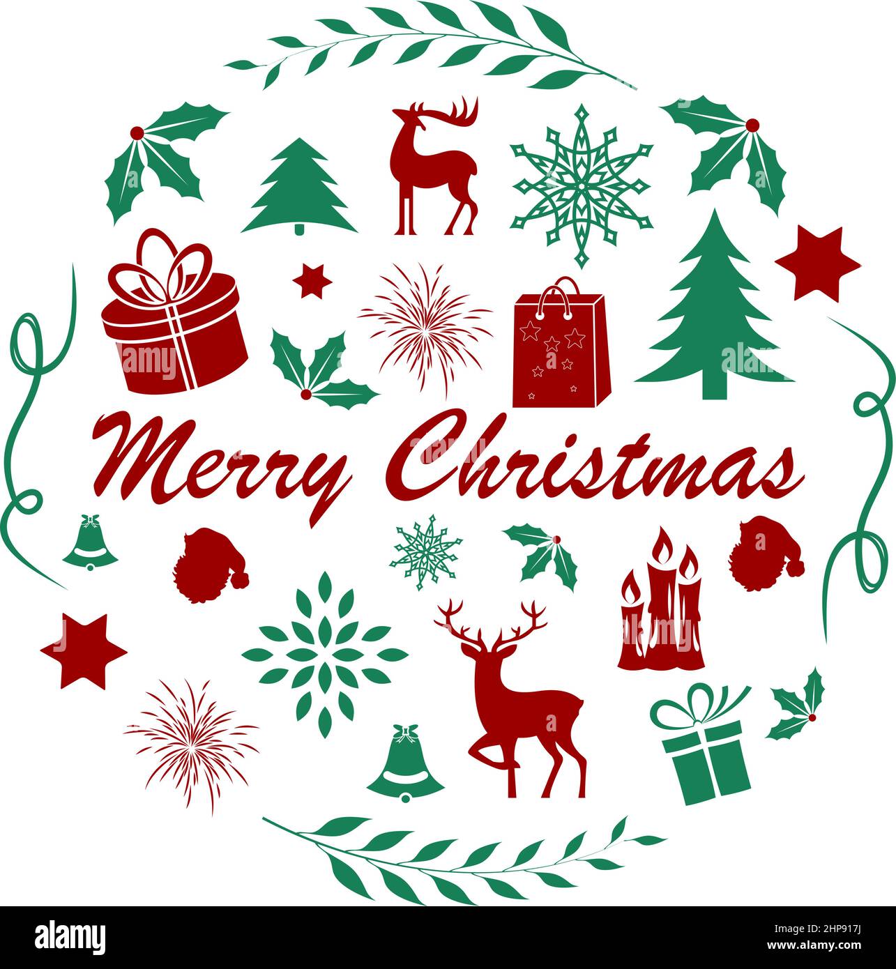 Symbols of christmas Stock Vector Images - Alamy