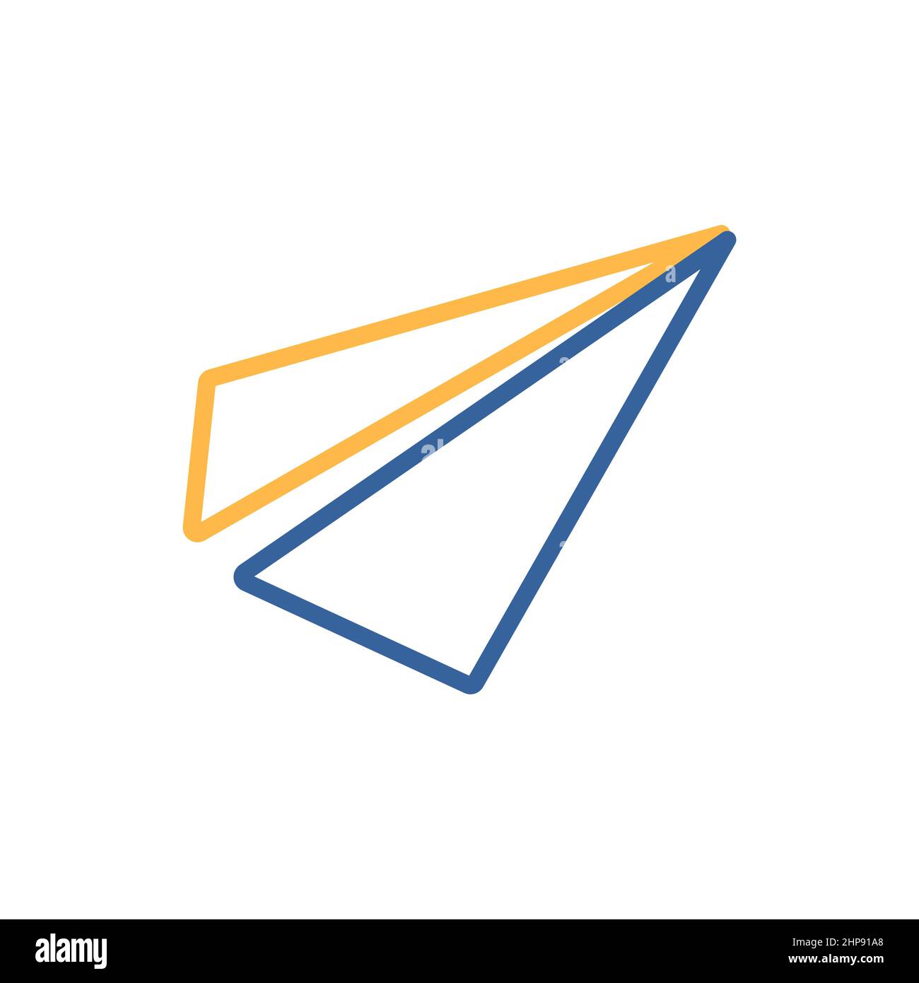 Paper plane, message symbol flat vector icon Stock Vector Image & Art ...