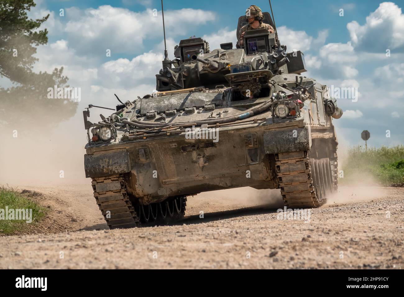 British army Warrior FV510 light infantry fighting vehicle tank in ...