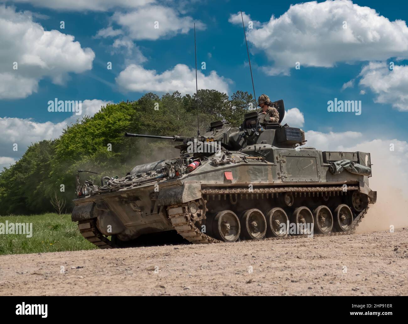 British army Warrior FV510 light infantry fighting vehicle tank in ...