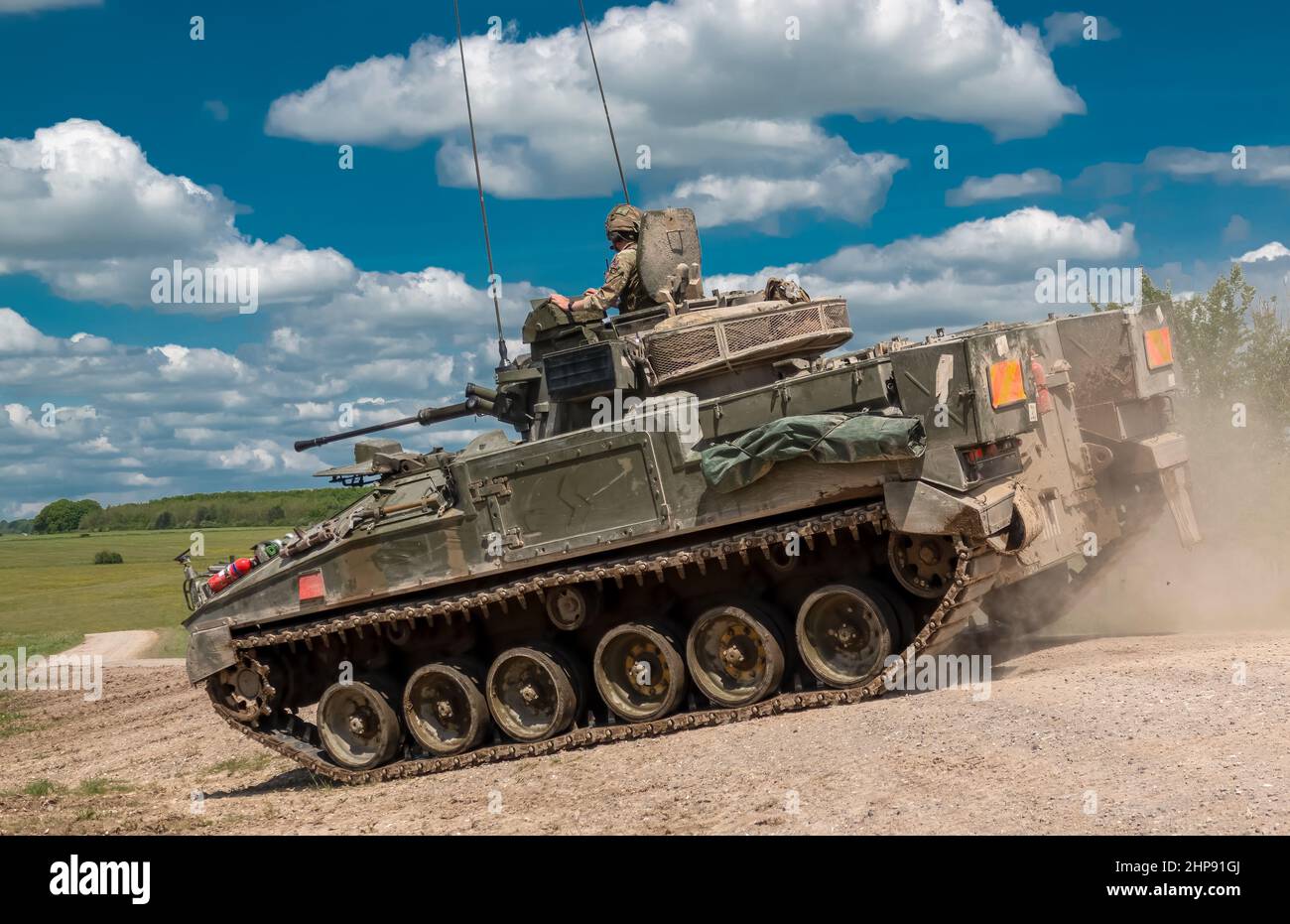 British army Warrior FV510 light infantry fighting vehicle tank in ...