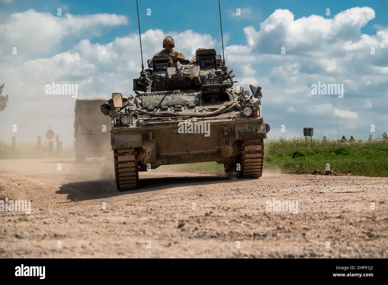 British army Warrior FV510 light infantry fighting vehicle tank in ...