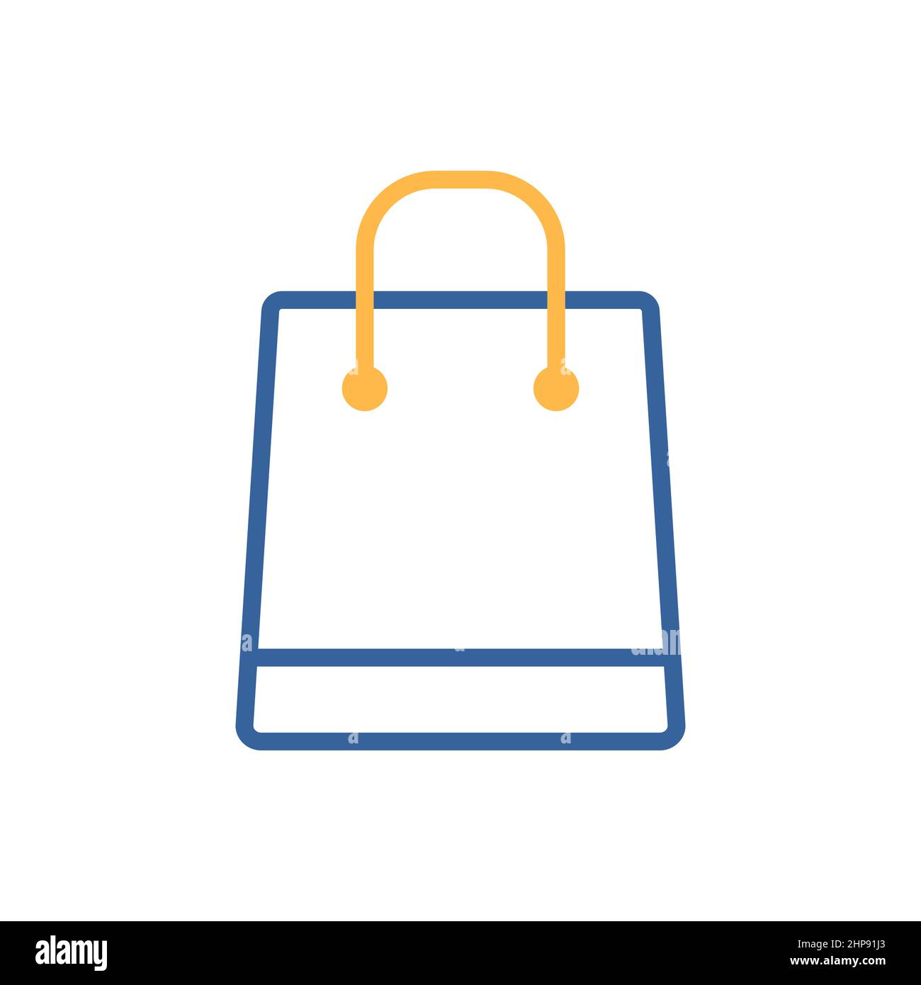 Shop bag icon flat Cut Out Stock Images & Pictures - Alamy