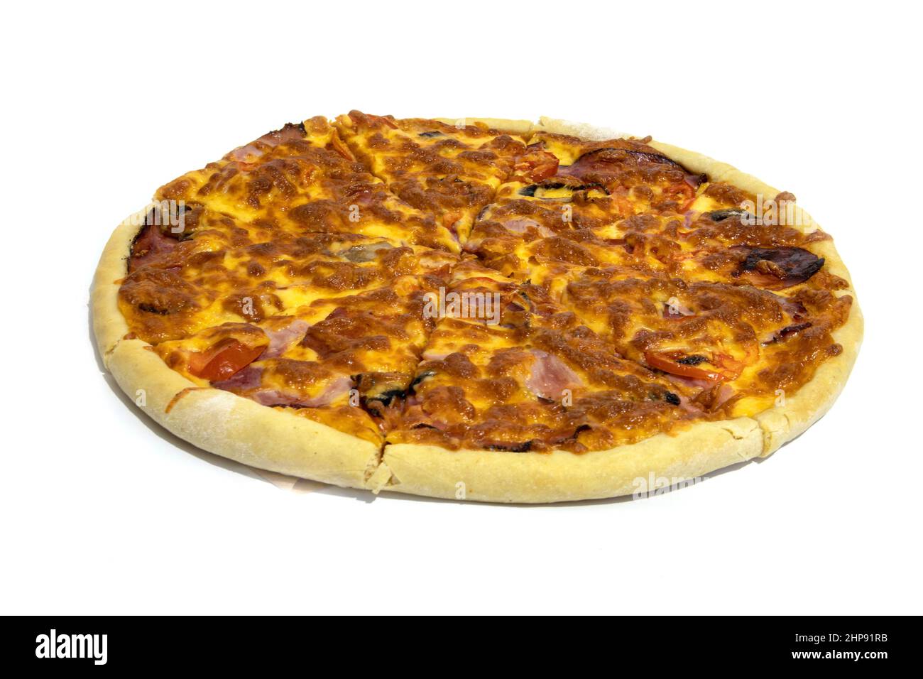 Pizza cheese, and meat Cut Out Stock Images & Pictures - Alamy