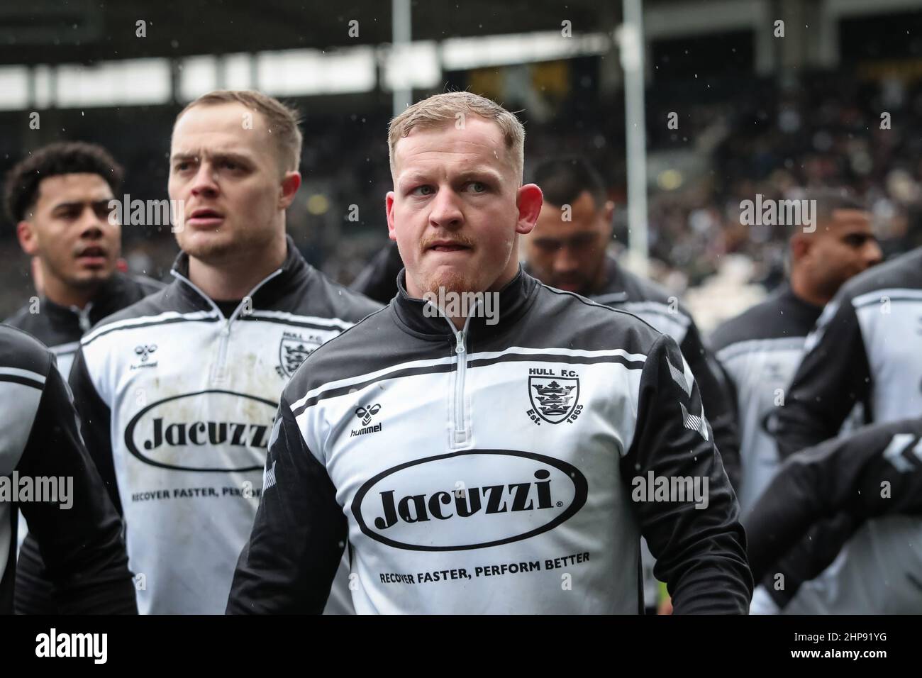 Jordan Johnstone #21 of Hull FC during the pre match warm up Stock ...