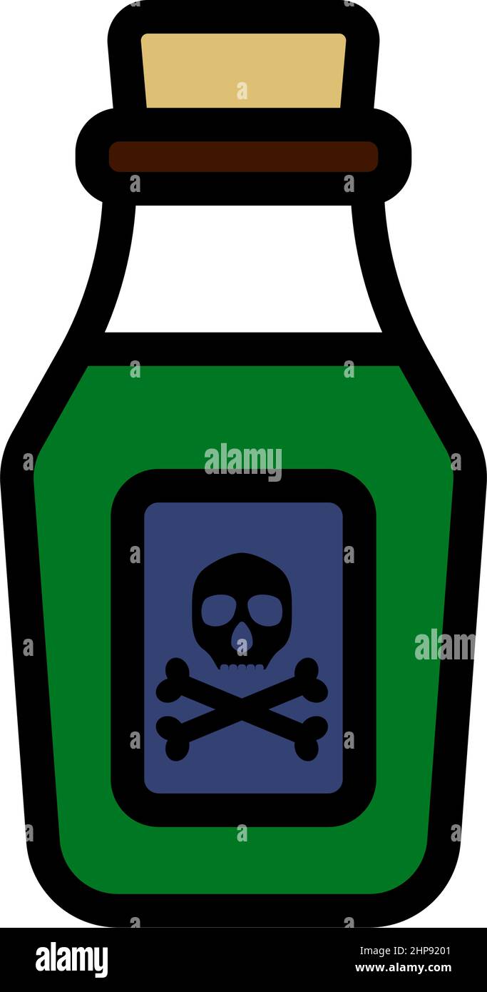 Poison Bottle Icon Stock Vector Image & Art - Alamy
