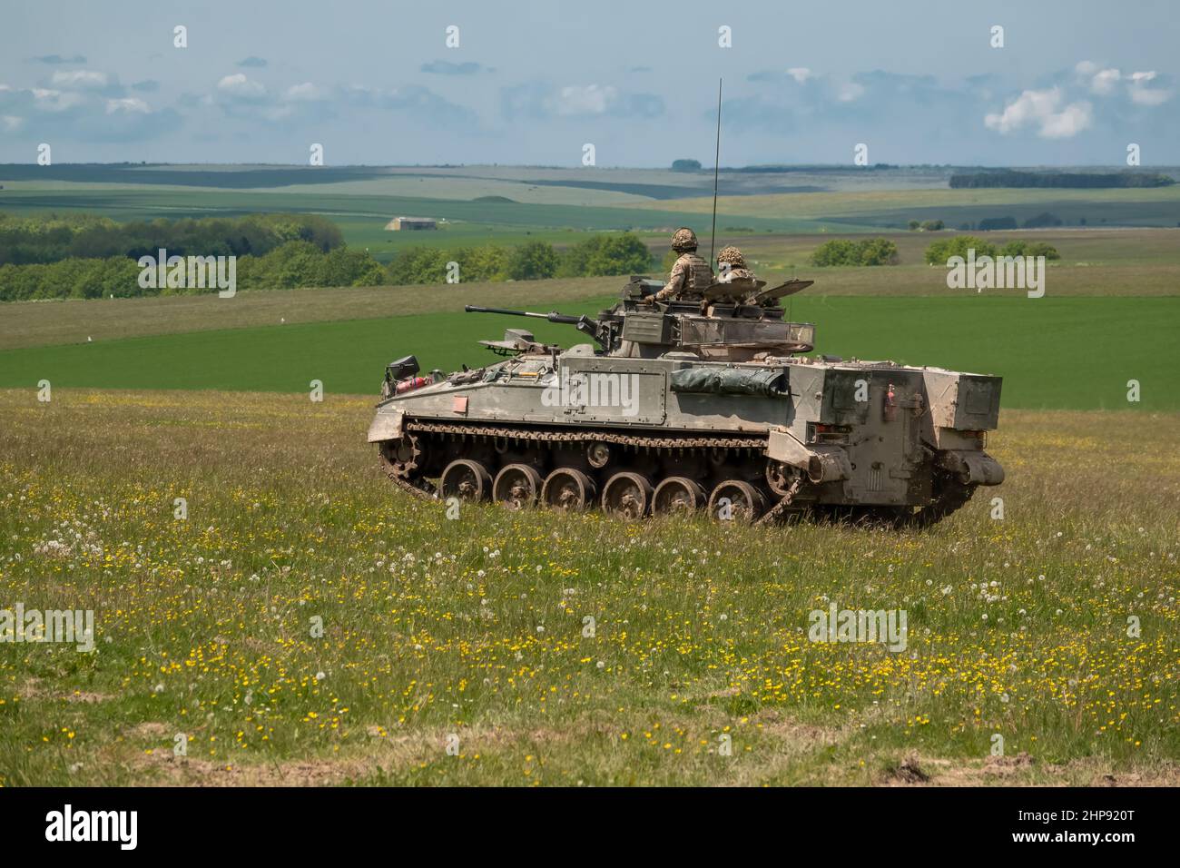 British army Warrior FV510 light infantry fighting vehicle tank in ...