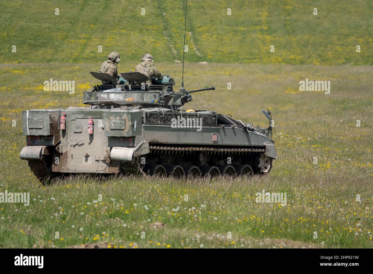 British army Warrior FV510 light infantry fighting vehicle tank in ...