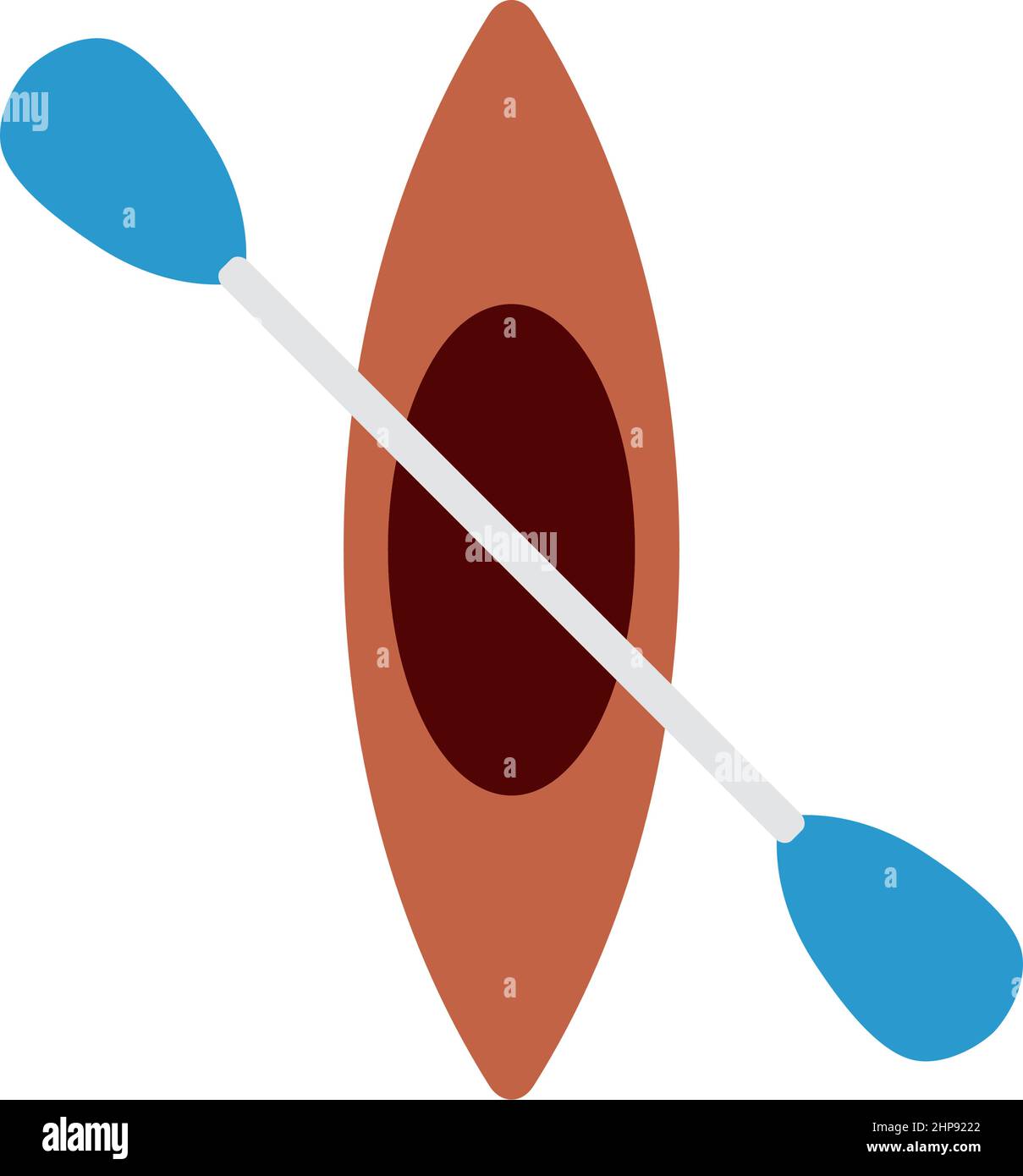 Kayak lake paddle Stock Vector Images - Alamy