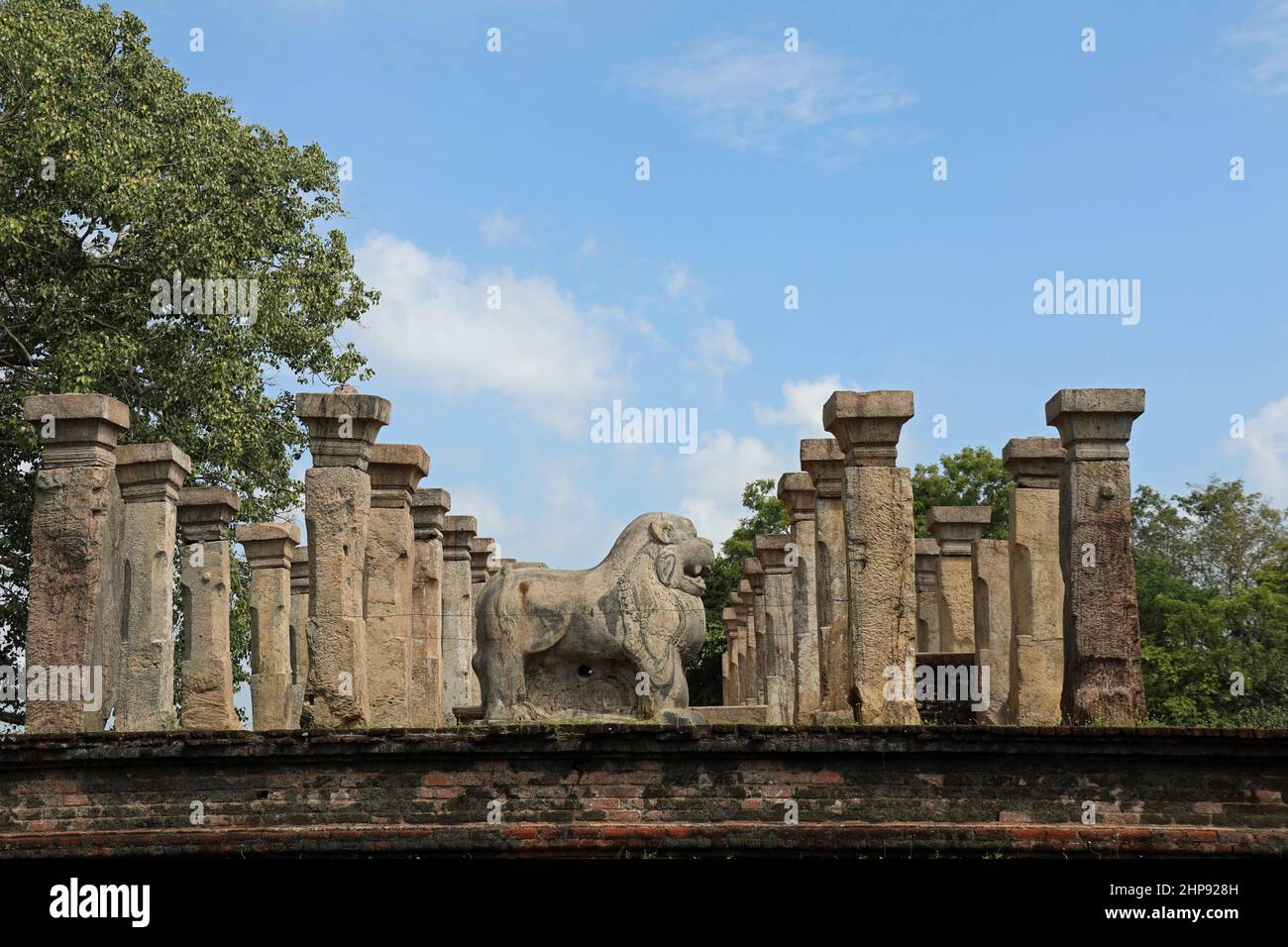 Council Chamber of King Nissanka Malla at Polonnaruwa in Sri Lanka ...