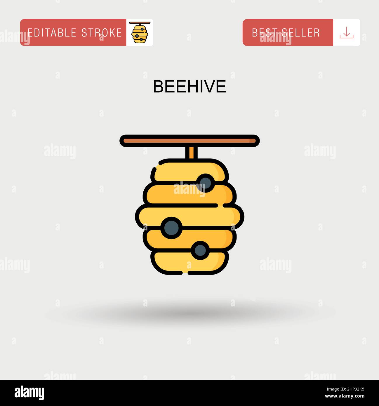 Beehive flower Stock Vector Images - Alamy