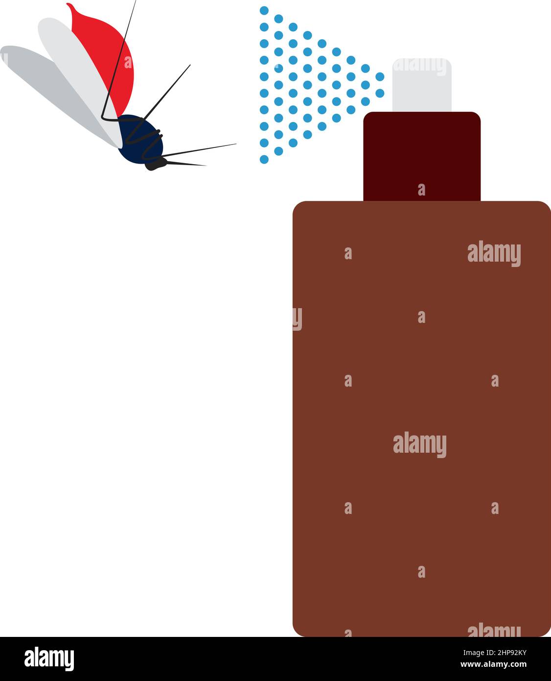 Icon Of Mosquito Spray Stock Vector Image & Art - Alamy