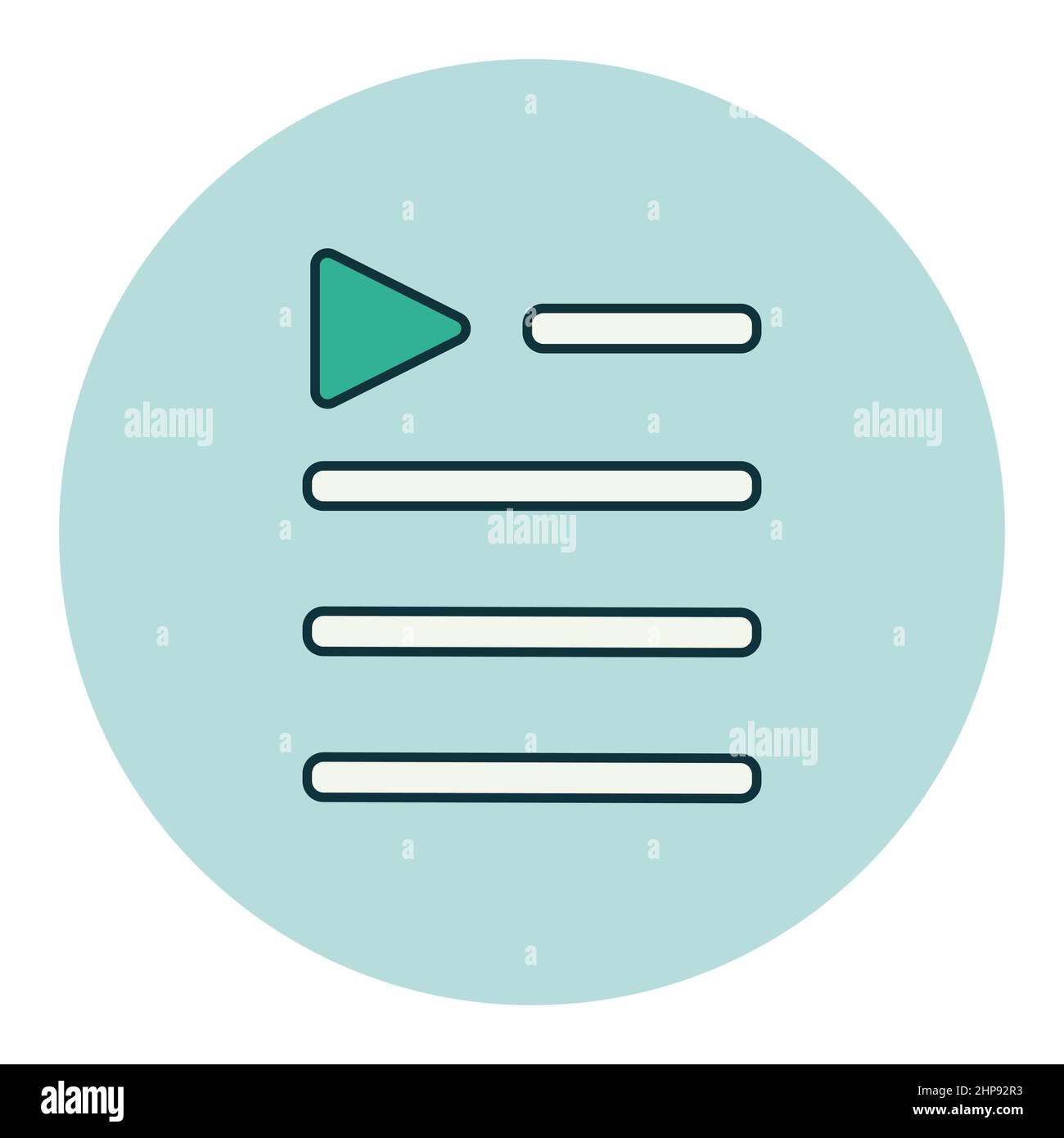Music playlist vector flat Cut Out Stock Images & Pictures - Alamy