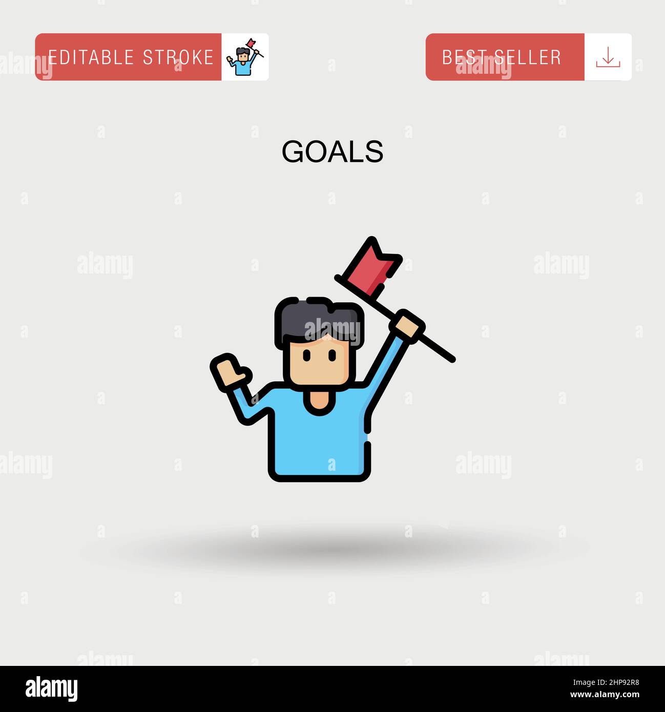 Goals Simple vector icon Stock Vector Image & Art - Alamy