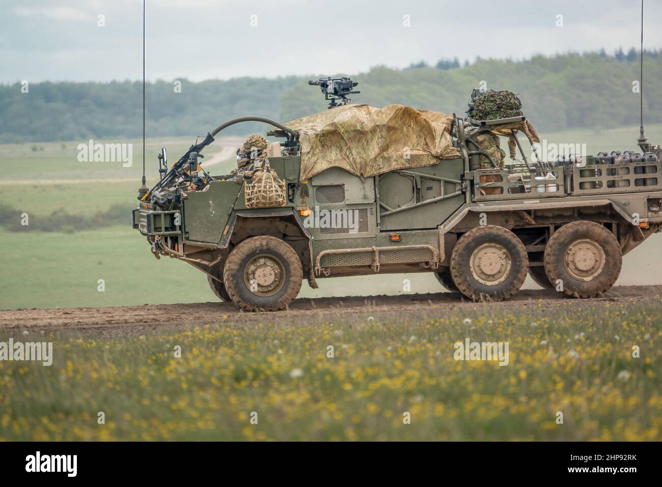 British army Supacat Coyote 6x6 rapid assault, fire support and ...