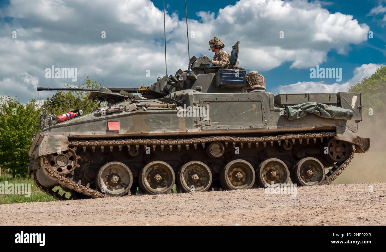 British army Warrior FV510 light infantry fighting vehicle tank in ...