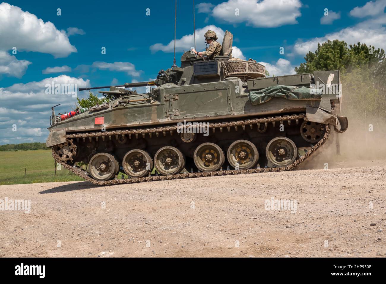 British army Warrior FV510 light infantry fighting vehicle tank in ...