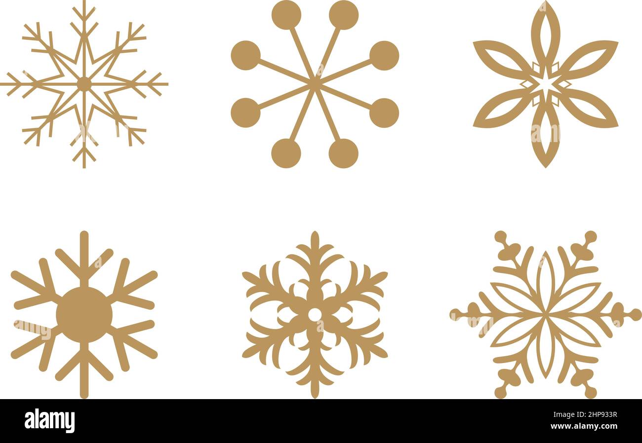 Winter snowflake border on Stock Vector Images - Alamy