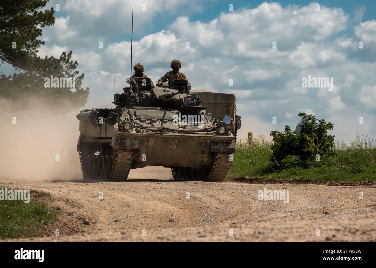 British army Warrior FV510 light infantry fighting vehicle tank in ...