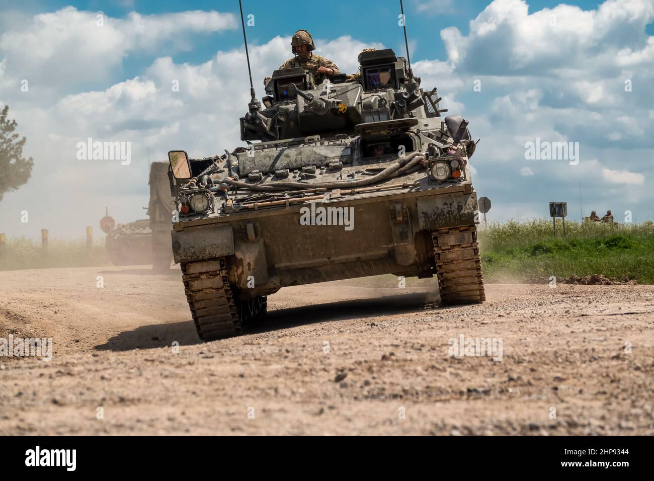 British army Warrior FV510 light infantry fighting vehicle tank in ...