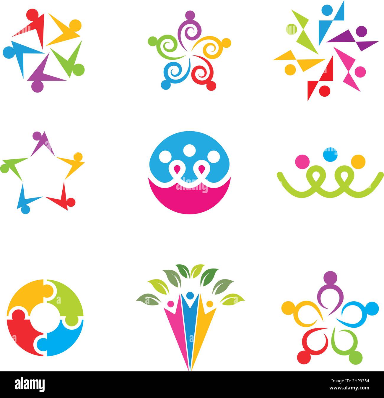 the character of community,network and social people icon set design ...