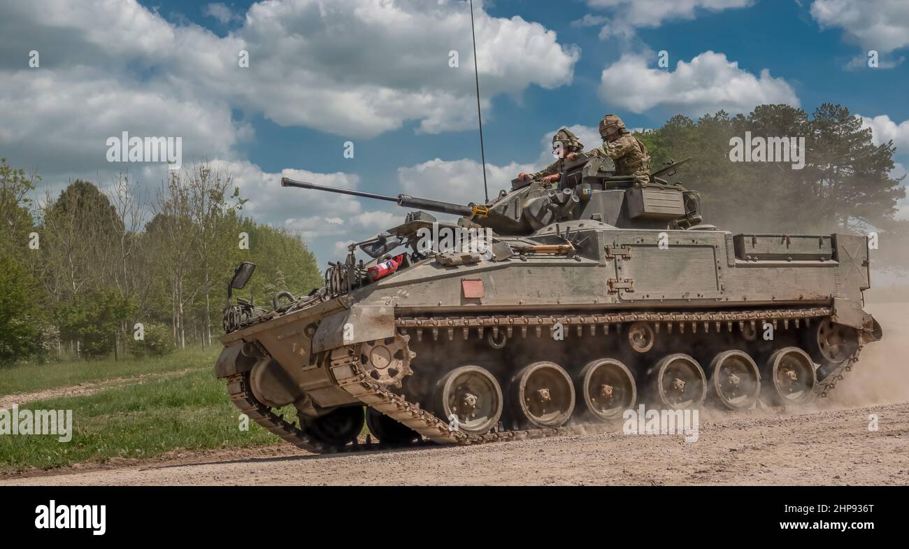 British army Warrior FV510 light infantry fighting vehicle tank in ...