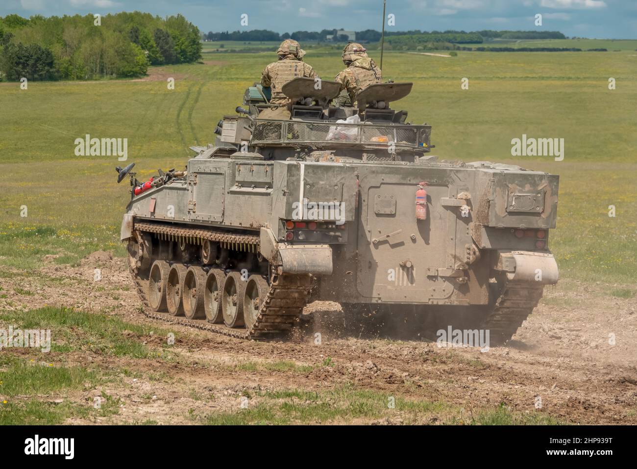 British army Warrior FV510 light infantry fighting vehicle tank in ...