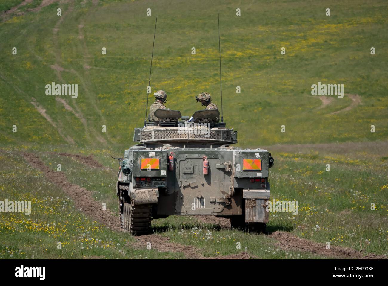 British army Warrior FV510 light infantry fighting vehicle tank in ...