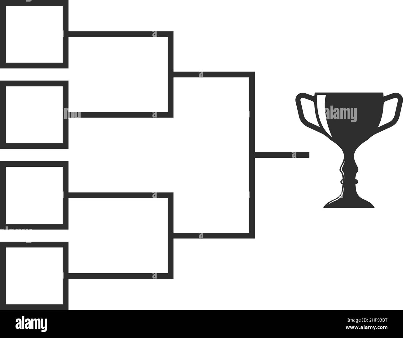 semi final tournament table vector icon illustration dessign template ...