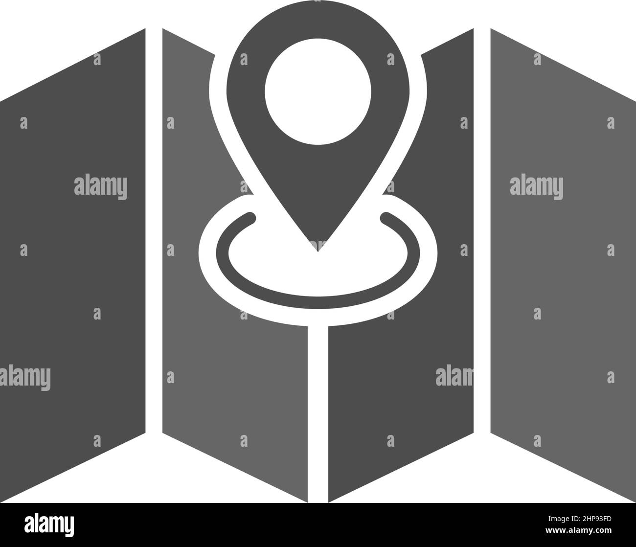 Map pointer icon flat design template illustration Stock Vector Image ...