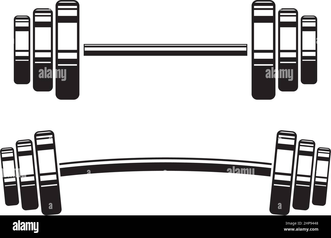 Bending Barbell Clipart