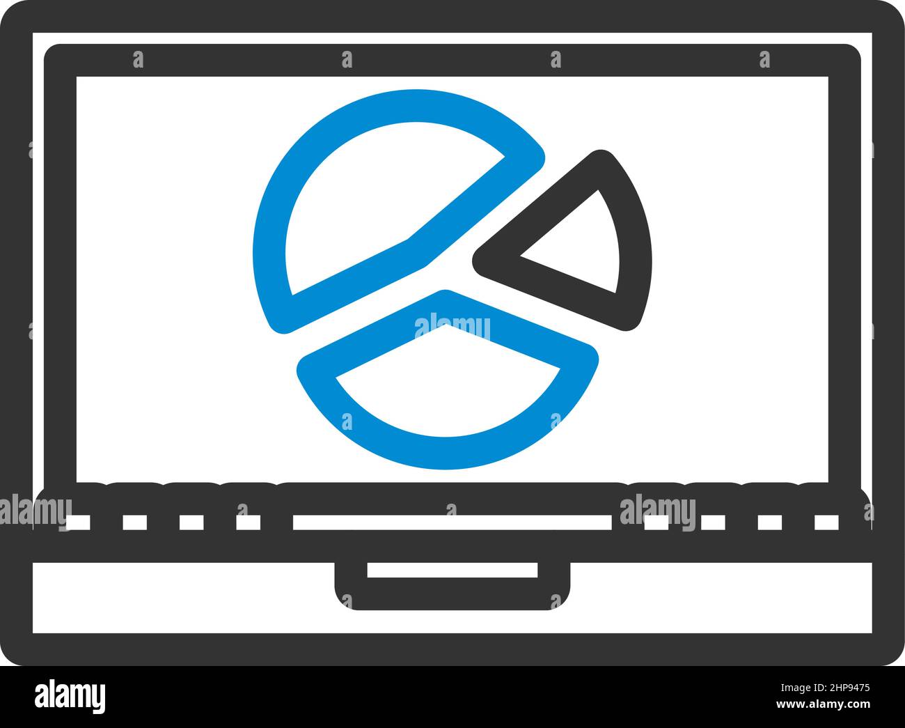 Laptop screen stock market Stock Vector Images - Alamy