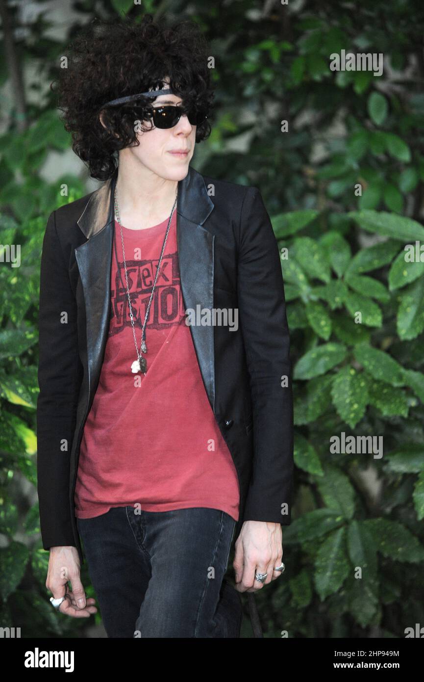 Milan Italy 2012-07-16: Photo session of the American singer LP, Laura ...