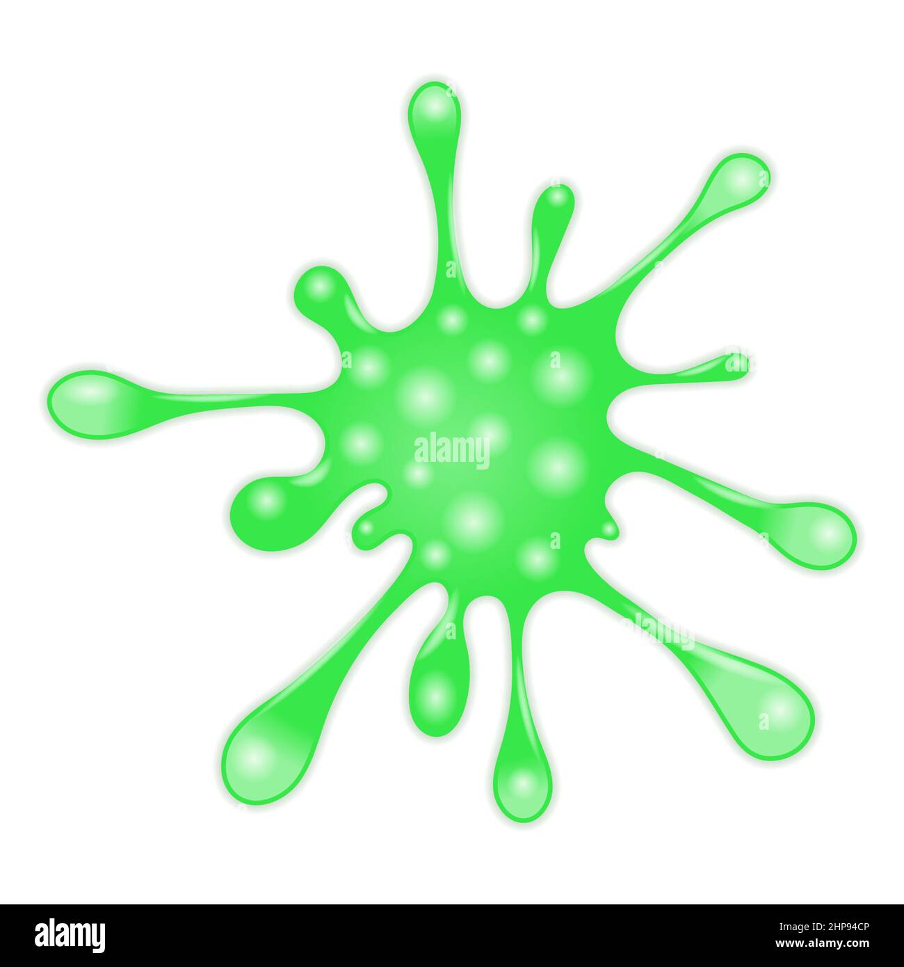 Dripping Slime Texture on White Background. Goo Blob Splash. Halloween ...