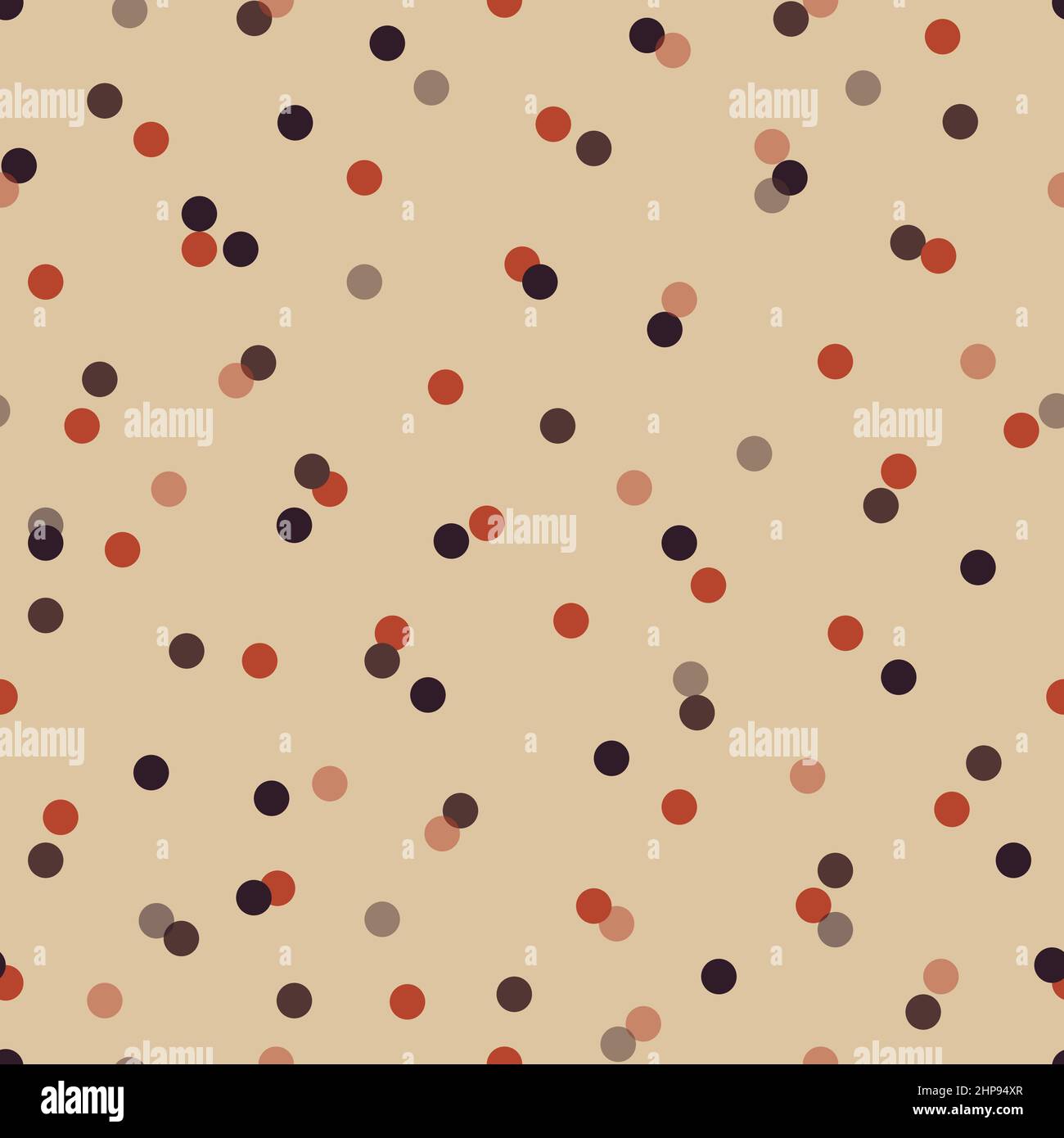 Polka dot seamless pattern. Abstract random flying colorful confetti ...