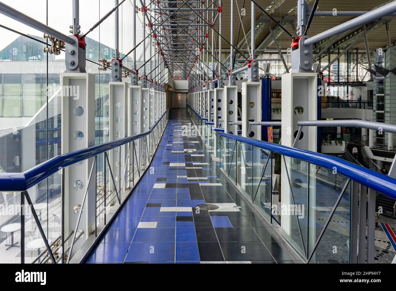 Osaka, APR 30 2011 - Interior view of the Cosmo Tower Observatory Stock ...