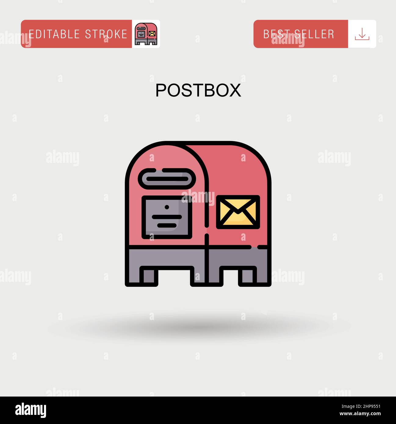Vector postbox hi-res stock photography and images - Alamy