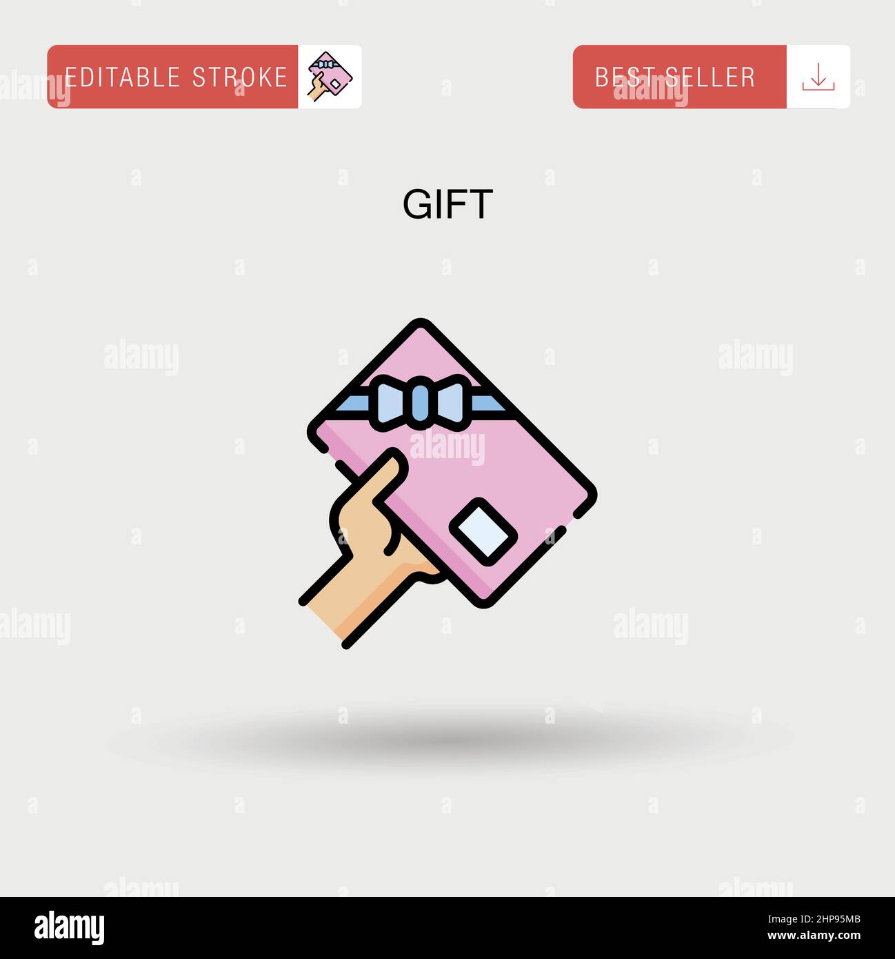 Icon gift present Stock Vector Images - Alamy
