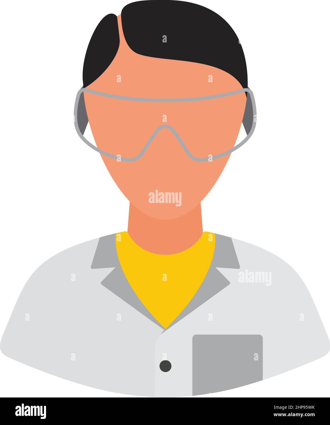 Icon Of Chemist In Eyewear Stock Vector Image & Art - Alamy
