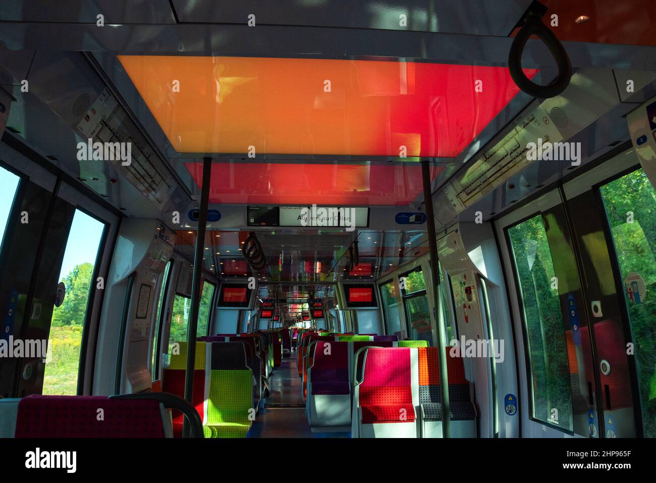 Sncf train interior france hi-res stock photography and images - Alamy