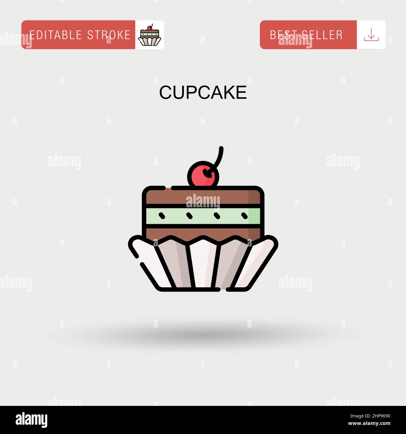 Pink blue cupcakes Stock Vector Images - Alamy