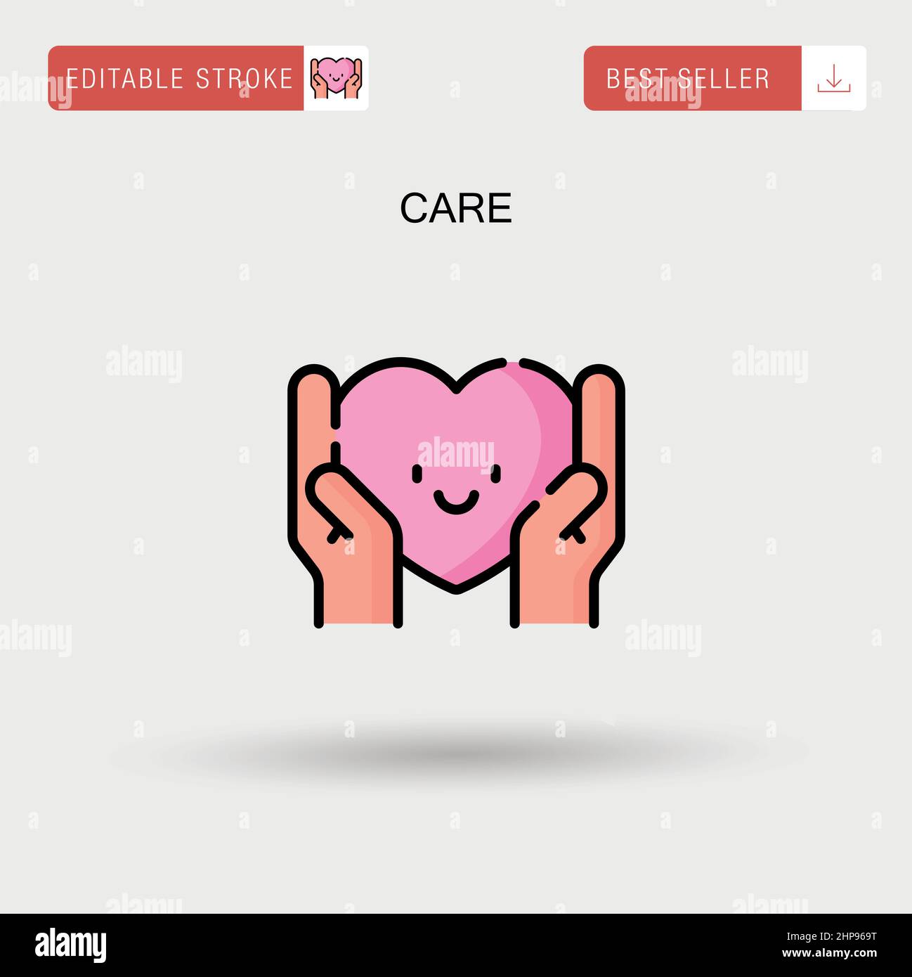 Happy caregiver Stock Vector Images - Alamy