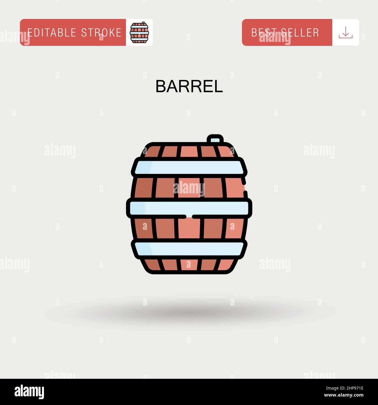 Old barrel Stock Vector Images - Alamy