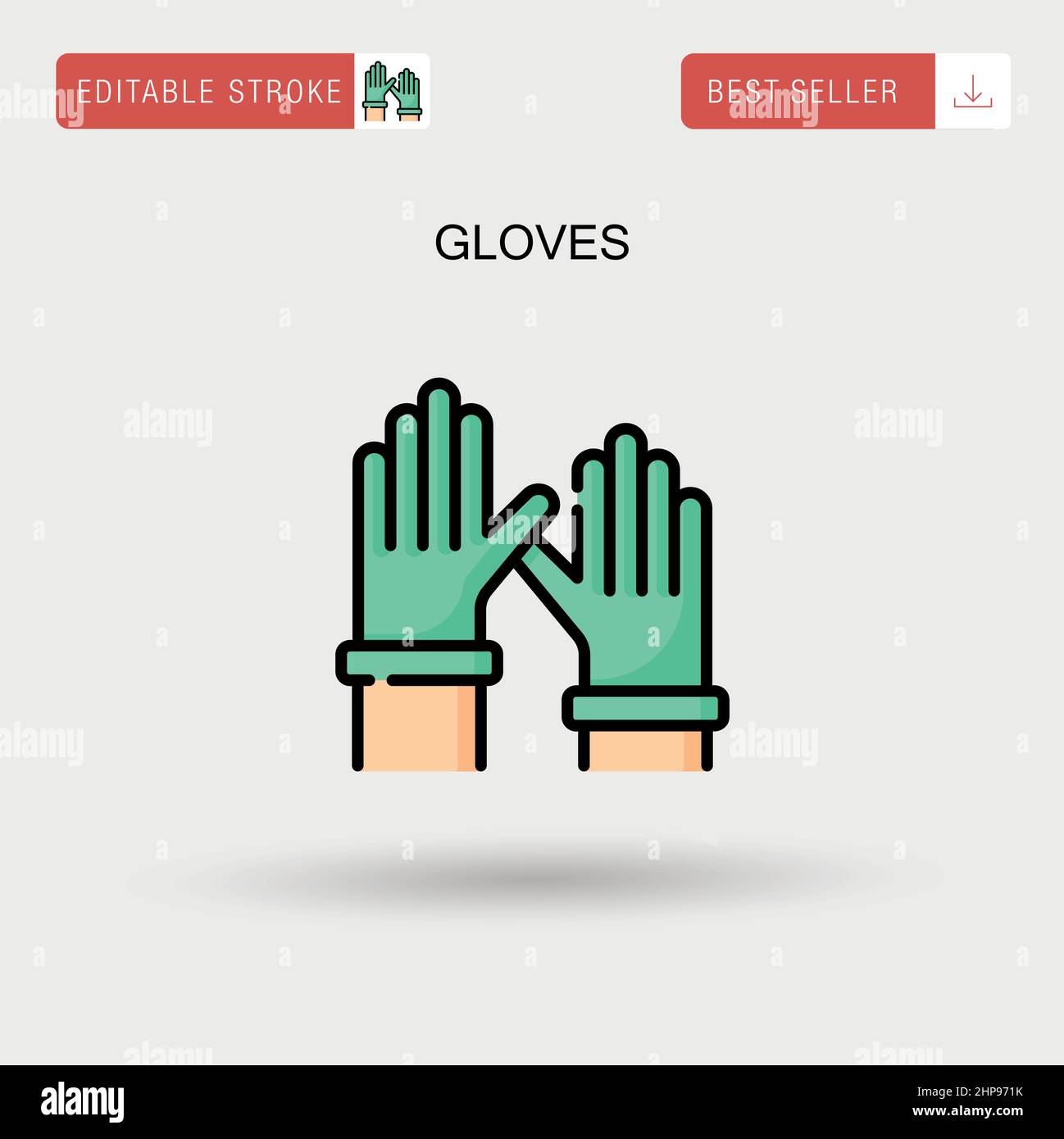 Medical gloves icon hi-res stock photography and images - Alamy