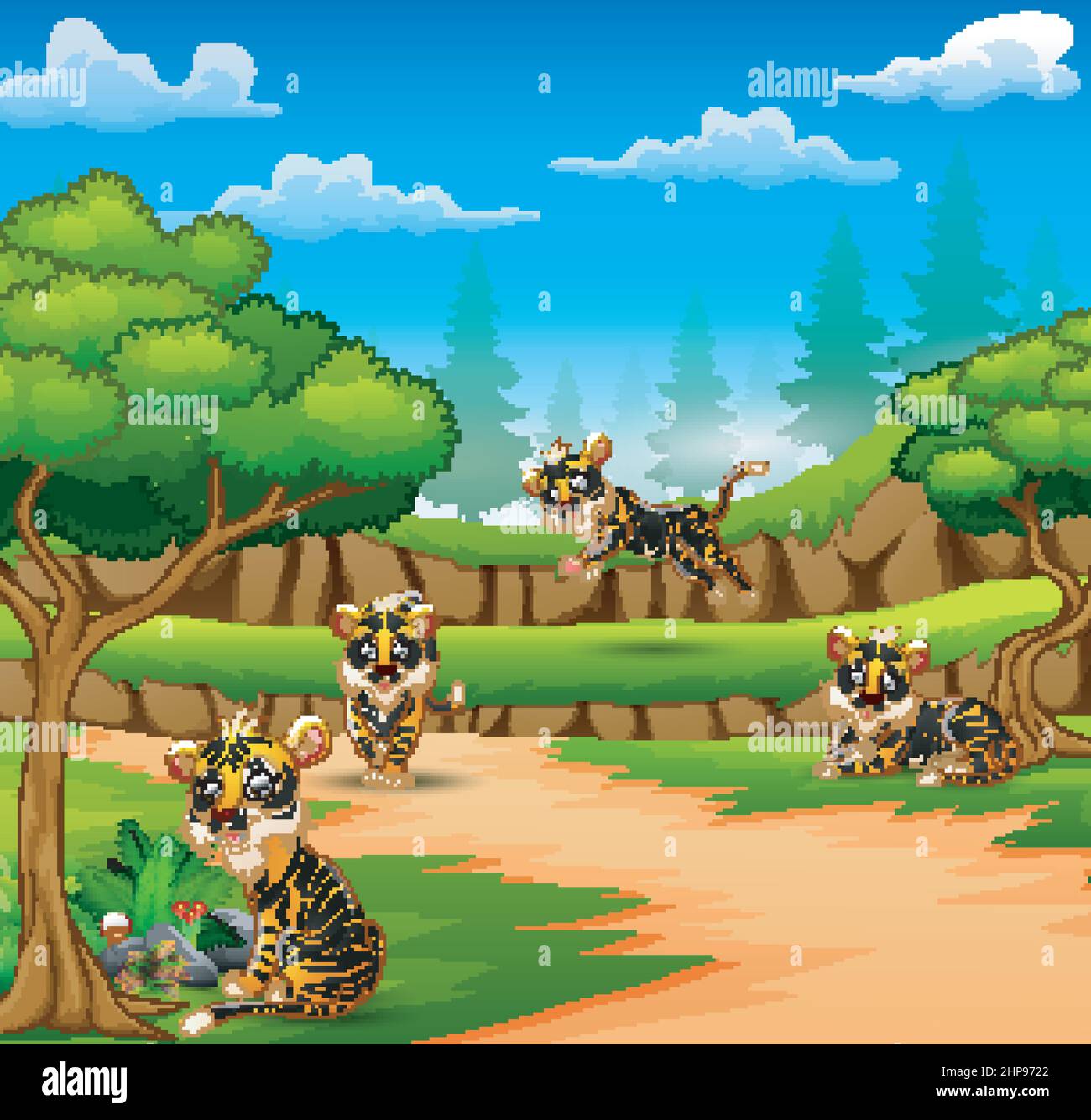 Timber tiger Stock Vector Images - Alamy