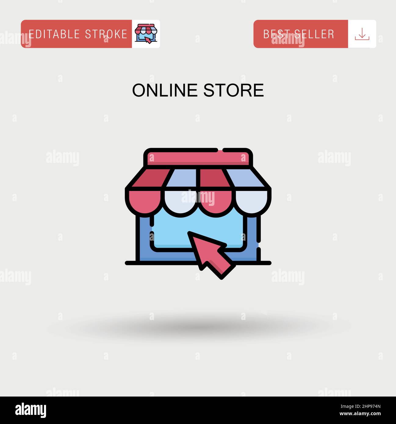 Online web store Stock Vector Images - Alamy