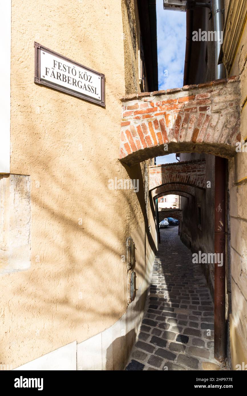 Festo koz (Fabergassl), a famous alley with arches between the old ...