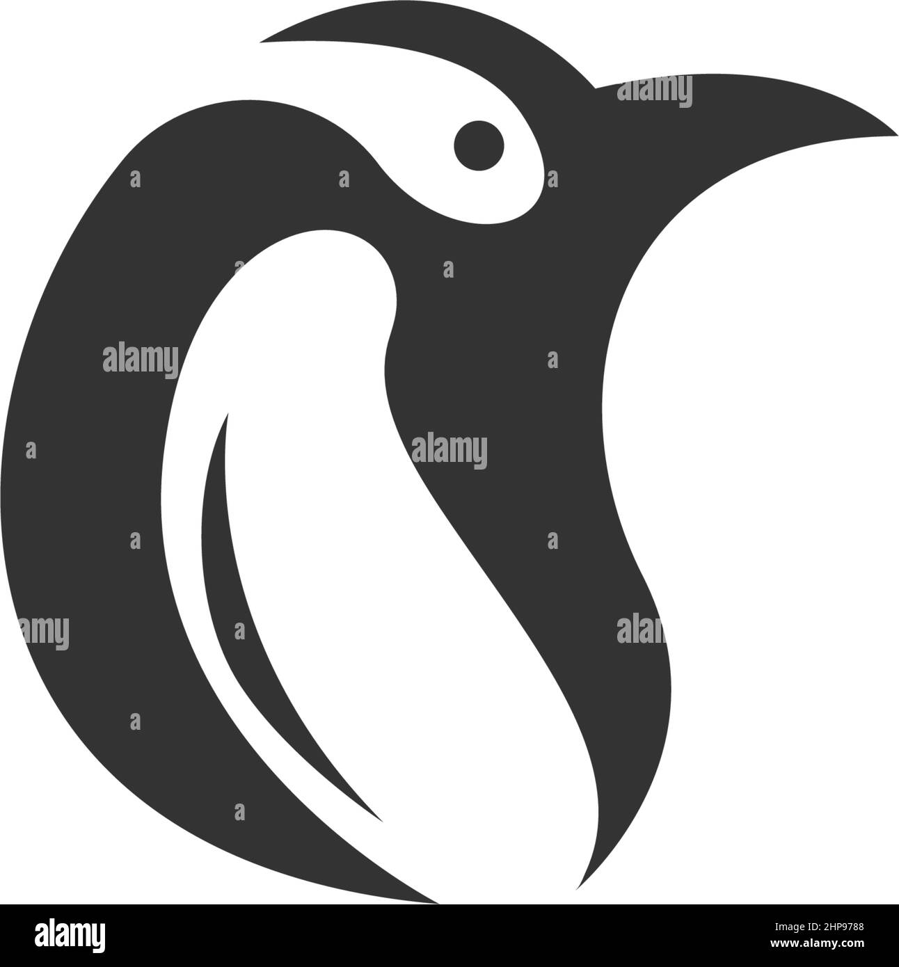 Penguin icon logo design template illustration Stock Vector Image & Art ...