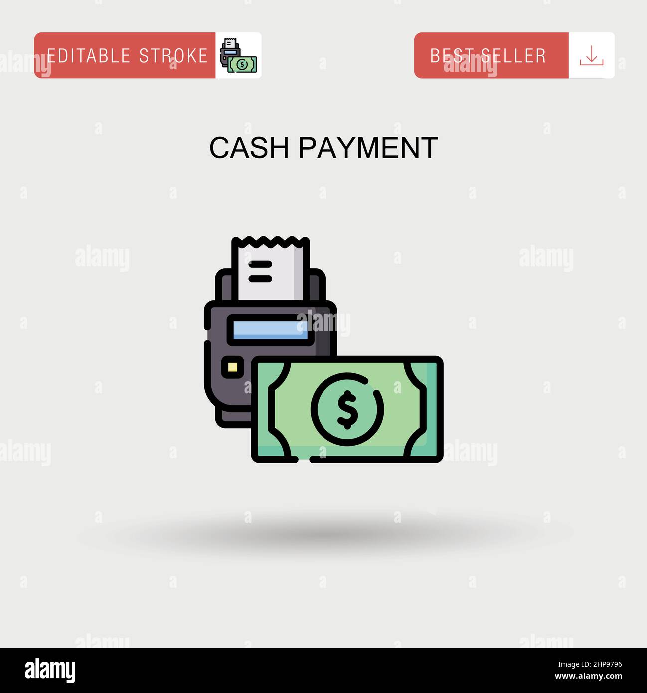 Cash payment money simple Stock Vector Images - Alamy